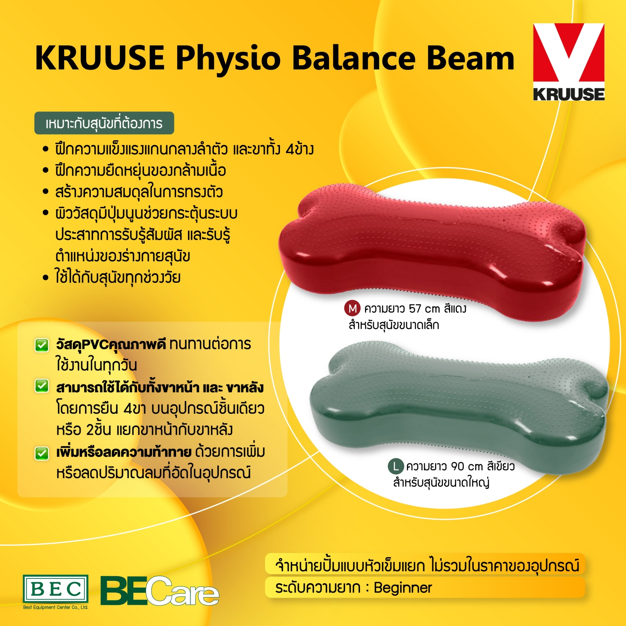 KRUUSE Physio Balance Beam อุปกรณ์กายภาพบำบัดสัตว์เลี้ยง | Best ...