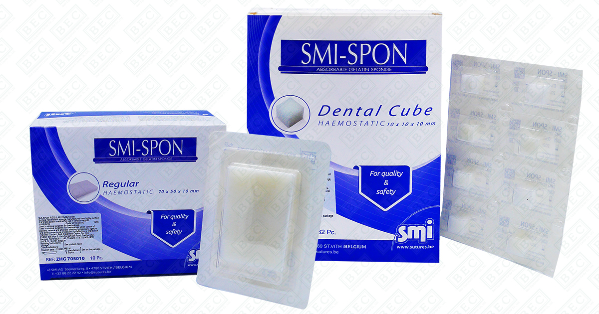 SMI-SPON ฟองน้้ำเจลาตินชนิดละลาย | Best Equipment Center Co., Ltd. (BEC)